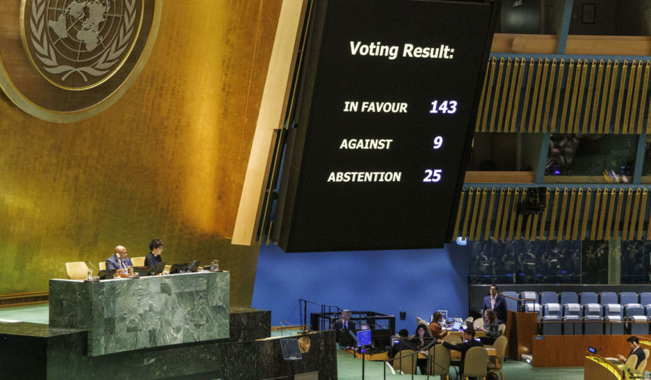 Vote symbolique à l'ONU en faveur d'une adhésion des Palestiniens - Le ...